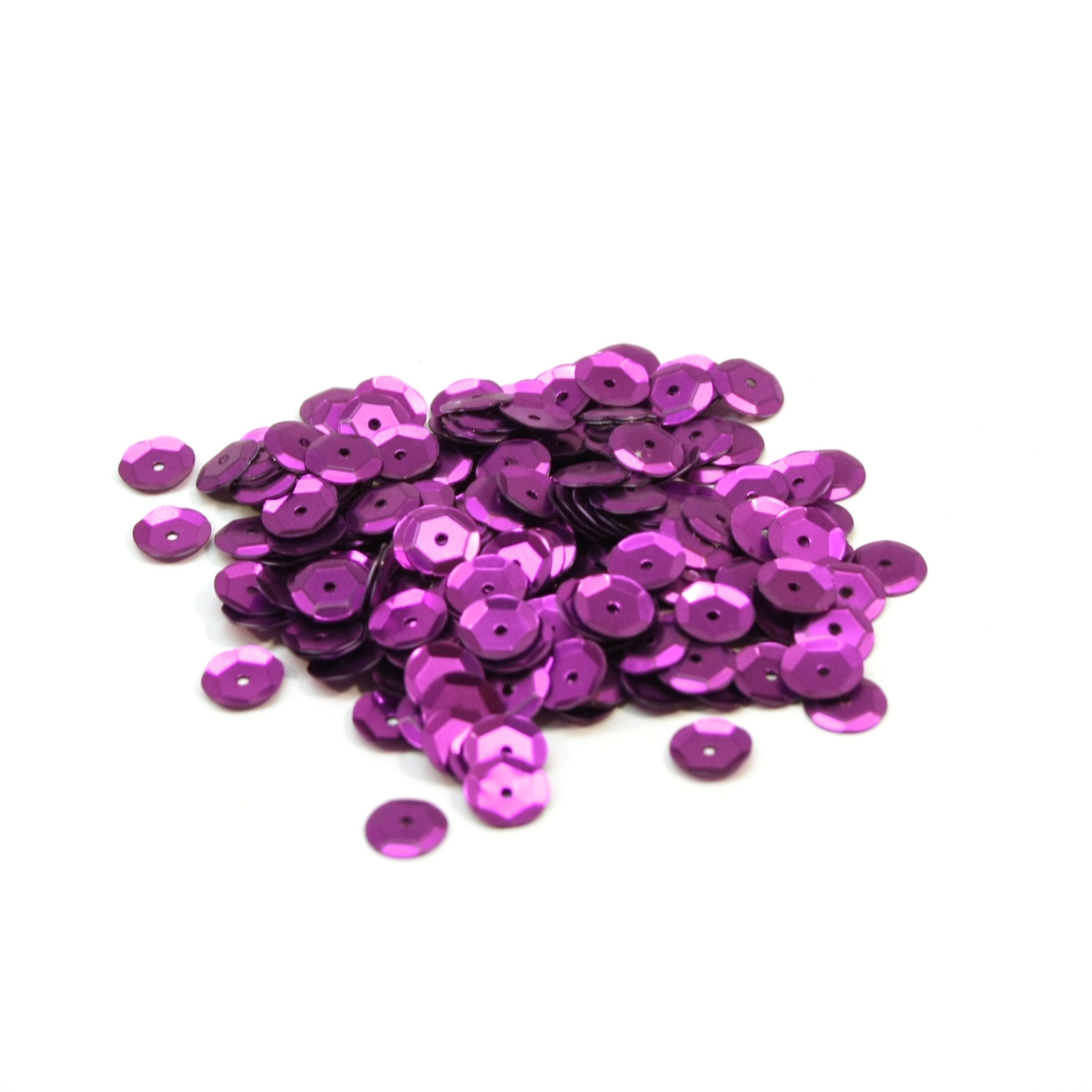 Paljetti 6mm n.4000kpl - Matta Violetti - Hobby Point